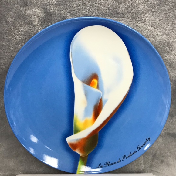 Givenchy | Dining | Givenchy Les Fleurs De Parfume Plate Vgc Blue Firm ...